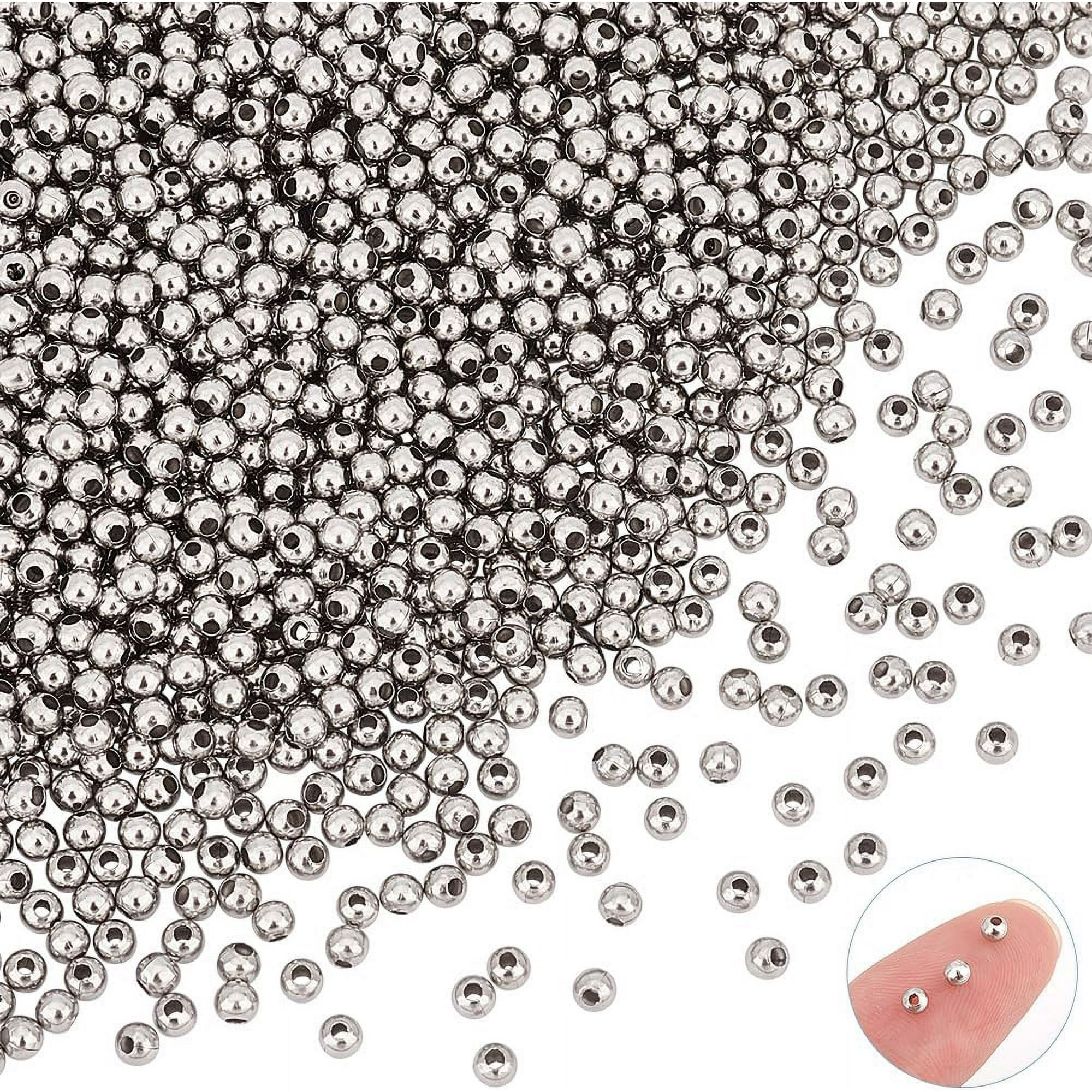 Click here for Nobrand 2000pcs 3mm Tiny Round Loose Beads Stainle... prices