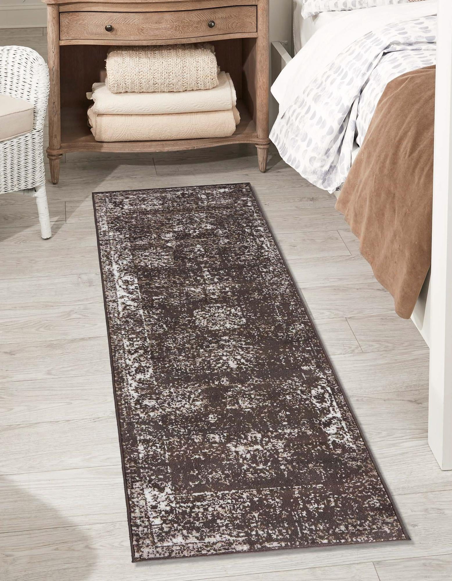 Rugs.com Monte Carlo Collection Rug – 3' 3 x 16' 5 Runner Brown Medium ...
