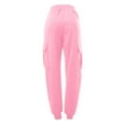 Sweatpants Women Ladies Solid Color Drawstring Elastic Waist Casual