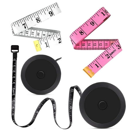 Measuring Tape, 4 Pack Retractable Tape Measure for Body Measurement ...