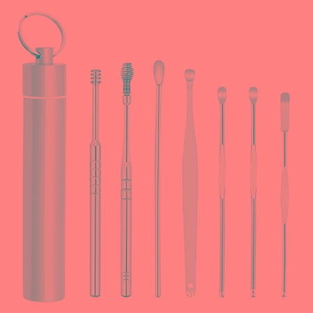 CXK99 on Clearance 6-Piece Stainless Steel Ear Pick Set, Portable Ear ...