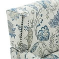 DREAMSIDEA Wingback Accent Chair with Nailhead Trim & Retro Wood Legs ...