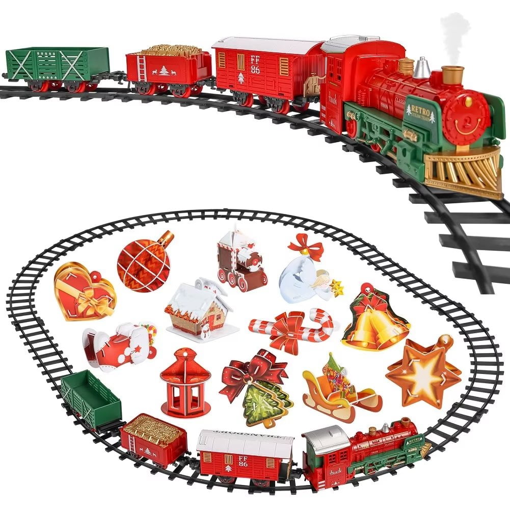 Shininglove Christmas Train Set for Kids, Electric Train Sets Gifts ...