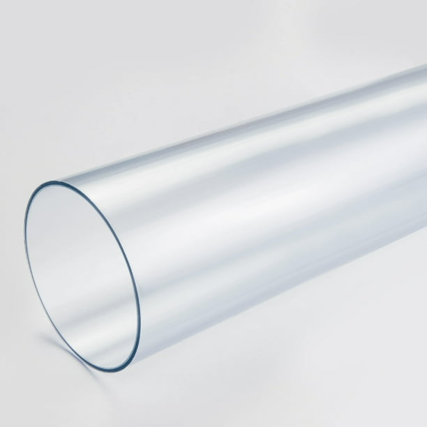 POWERTEC 70274 Clear Pipe, 6-Inch x 36-Inch Long, Rigid Plastic Tubing ...