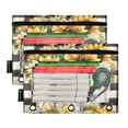 2 Pieces Pencil Bag Binder Pouches 3-Ring Page Turning Folder Pencil ...