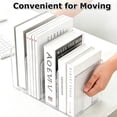 SAYEEC 4 Pack Acrylic File Sorter, 4-Compartment Plastic Desk Organizer ...
