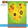 Toland Home Garden Sunflower Heart House Flag - Walmart.com