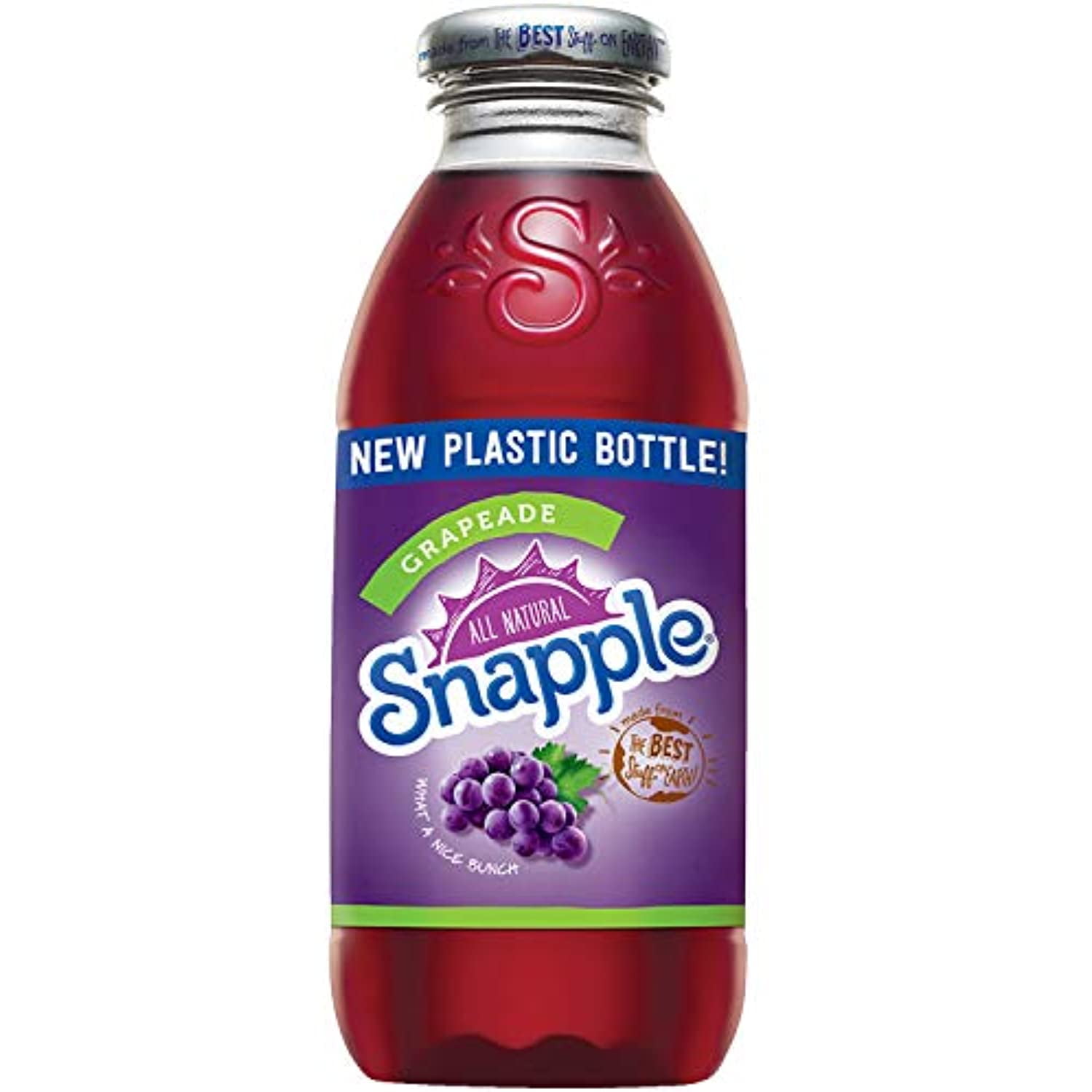 Snapple - 16 Oz (9 Plastic Bottles) (Grapeade, 9 Bottles) - Walmart.com