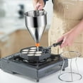 D Dingrich 40oz Stainless Steel Pancake Batter Dispenser with Stand and ...