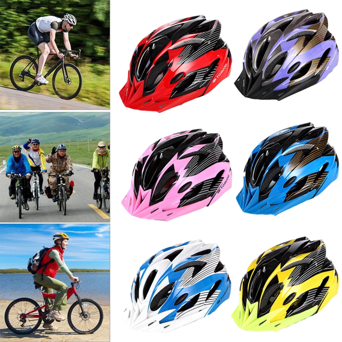 Tregren Cycling Bicycle Helmet, Lightweight Adjustable Modern Adult Men ...