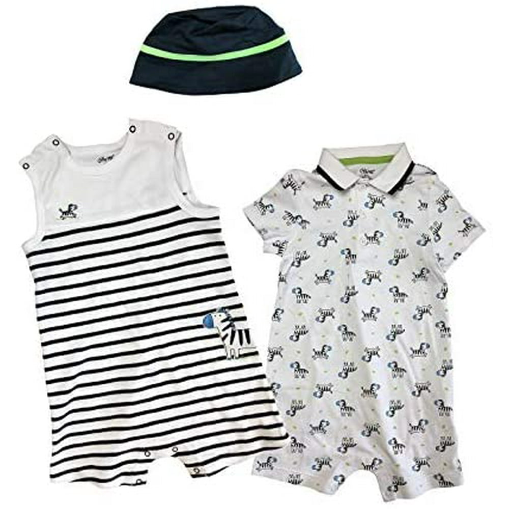 Little Me - Little Me 3 Piece Baby Outfits and Hat Set - Walmart.com ...