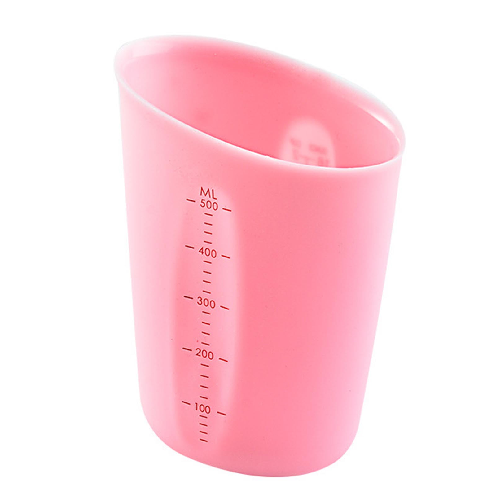 Heat-Resistant Measuring Cup Clear, Double Scales, Round Mouth, Beveled ...
