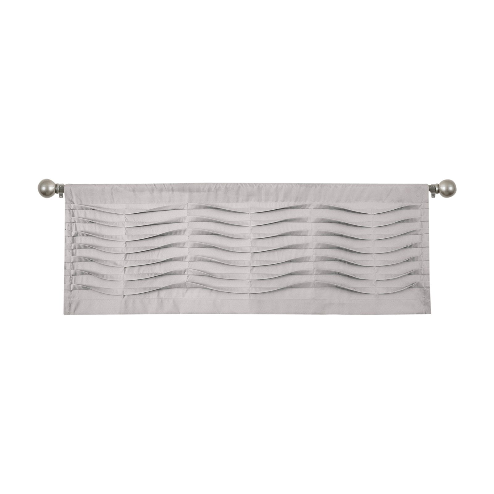 Lush Decor Wave Texture Tailored Valance - Walmart.com