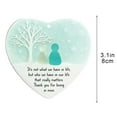 Fasiaou Heart-Shaped Sea Glass Friendship Decor, Christmas Tree Hanging ...