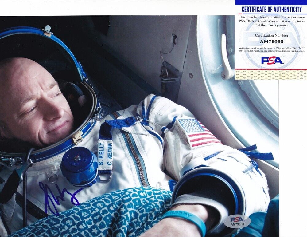 Scott Kelly NASA Astronaut Discovery Signed Autograph 8x10 Photo PSA ...