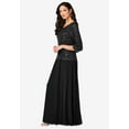 Roaman's Women's Plus Size Lace Popover Gown - Walmart.com