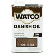 6 Pack, Black Walnut, Watco Danish Oil - 65341, Quart - Walmart.com