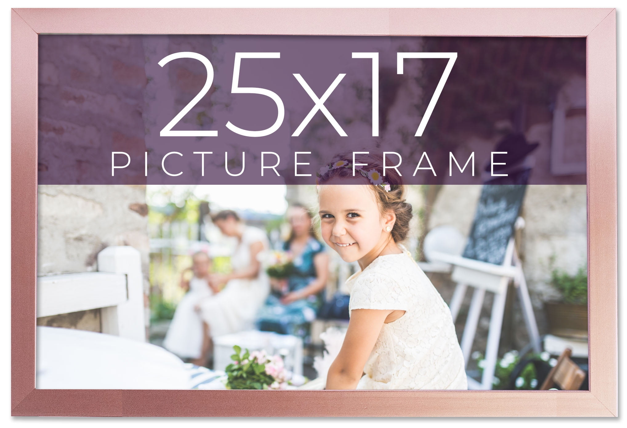 25x17 Frame Pink Real Wood Picture Frame Width 0.75 inches | Interior ...