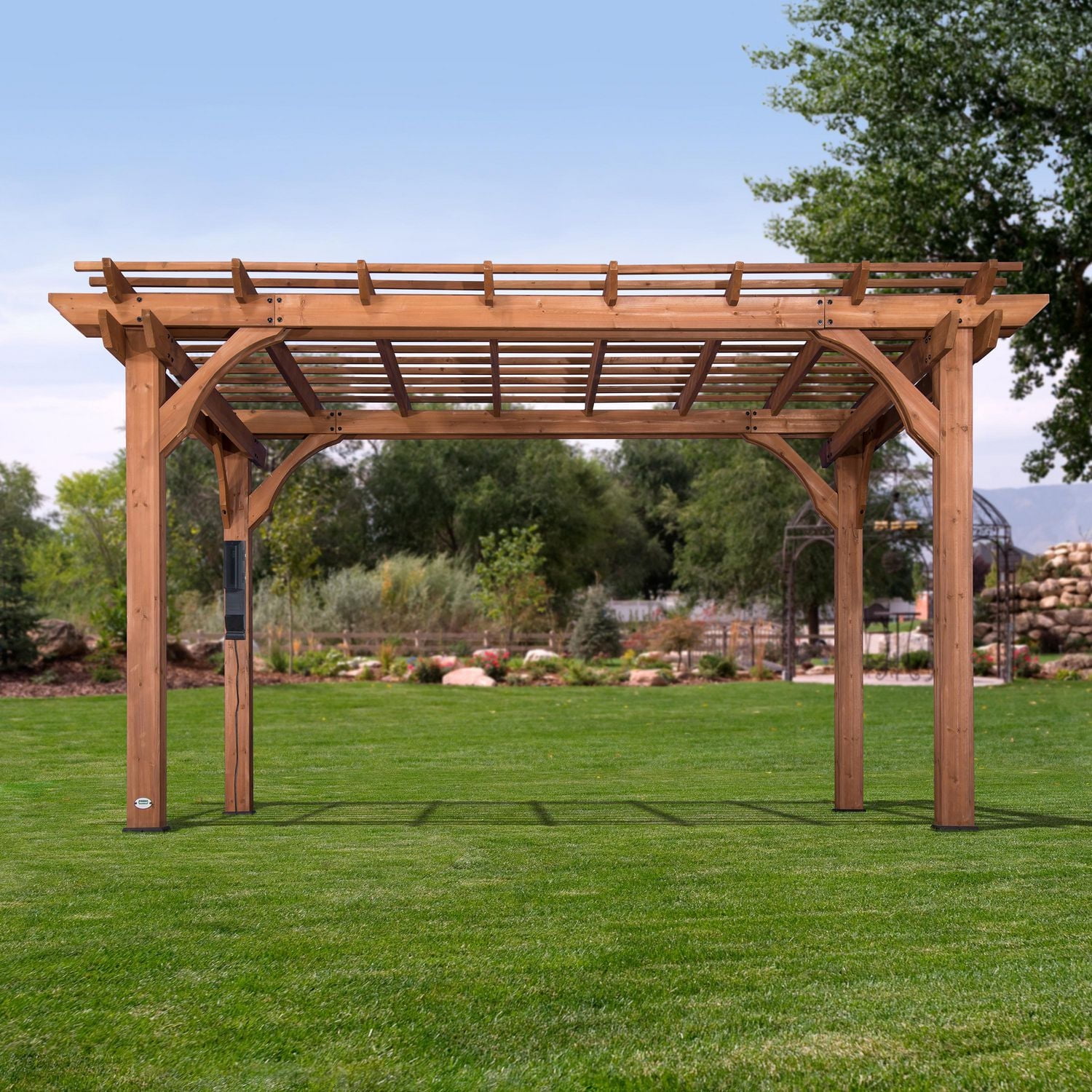 Click here for Backyard Discovery 14x10 Cedar Pergola 14 X 10 prices