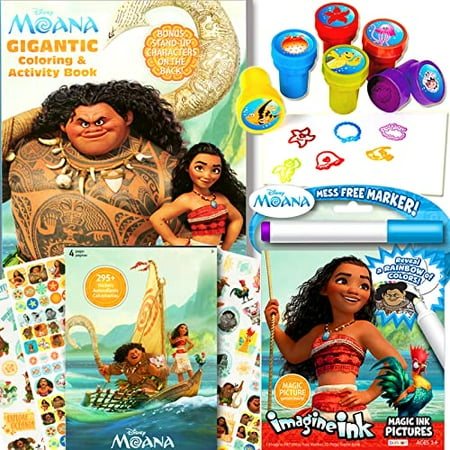Disney Moana Coloring & Activity Book with Moana Stickers, Imagine Ink ...