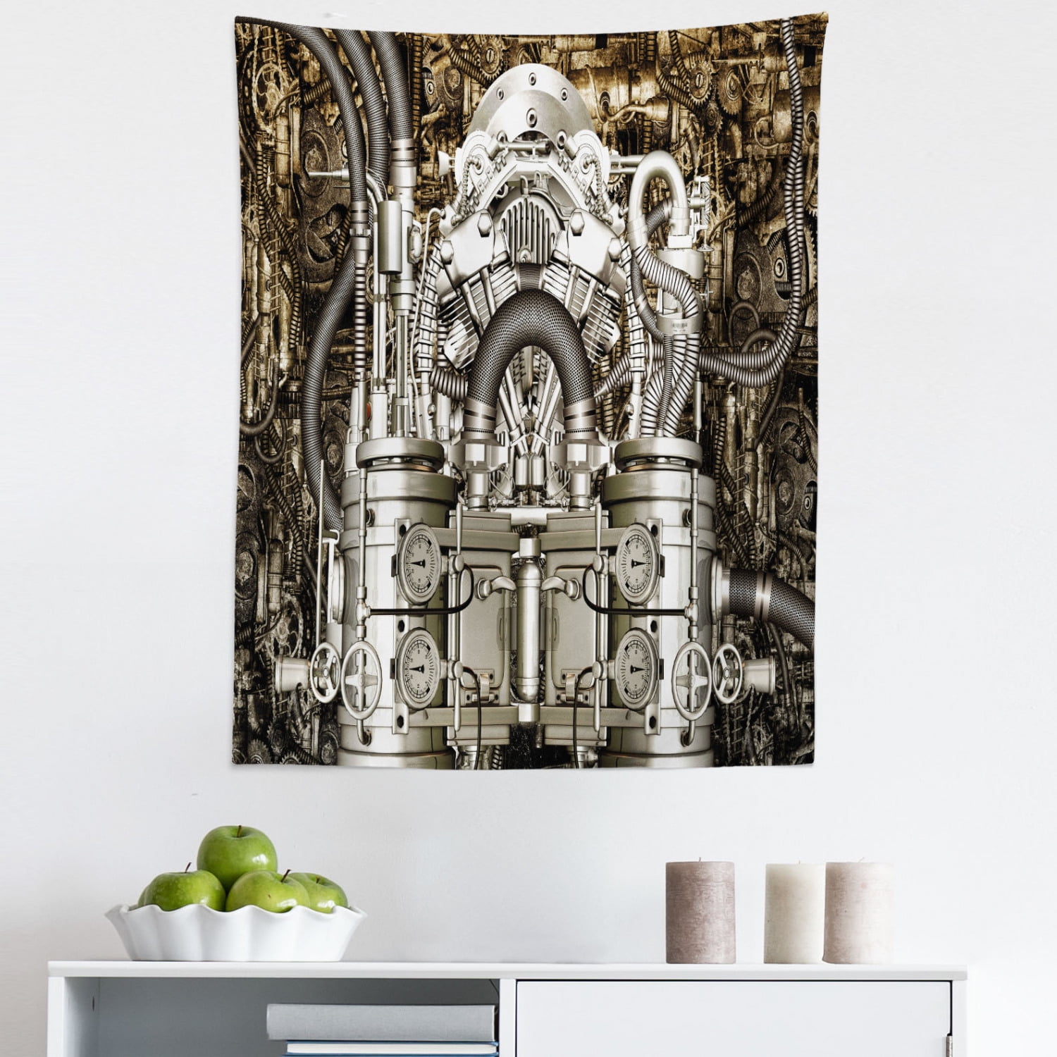 Grey Tapestry, 2 Cylinder Engine Engineer Bikes and Cars Lovers ...