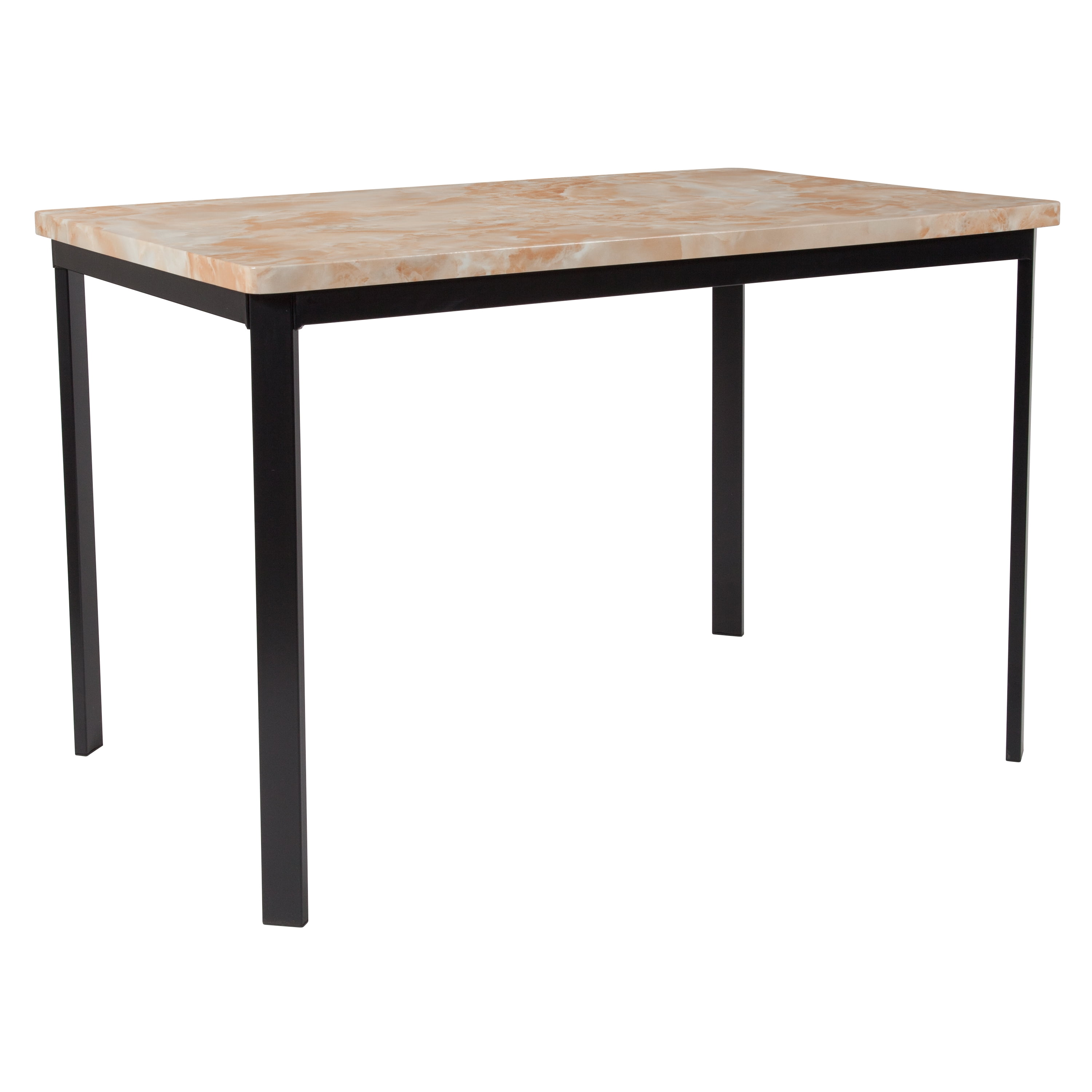 Flash Furniture Avalon 30'' x 45.75'' Dining Table in Quartz Marble-Like Finish - Walmart.com