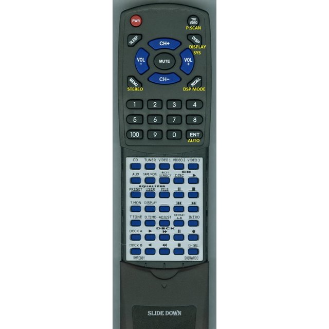 Replacement Remote for SHERWOOD RMRD98H, RTRMRD98H, RMRD61, RD7100 ...