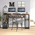 Tribesigns 63 inch Computer Desk with Open Storage Shelves, Large ...