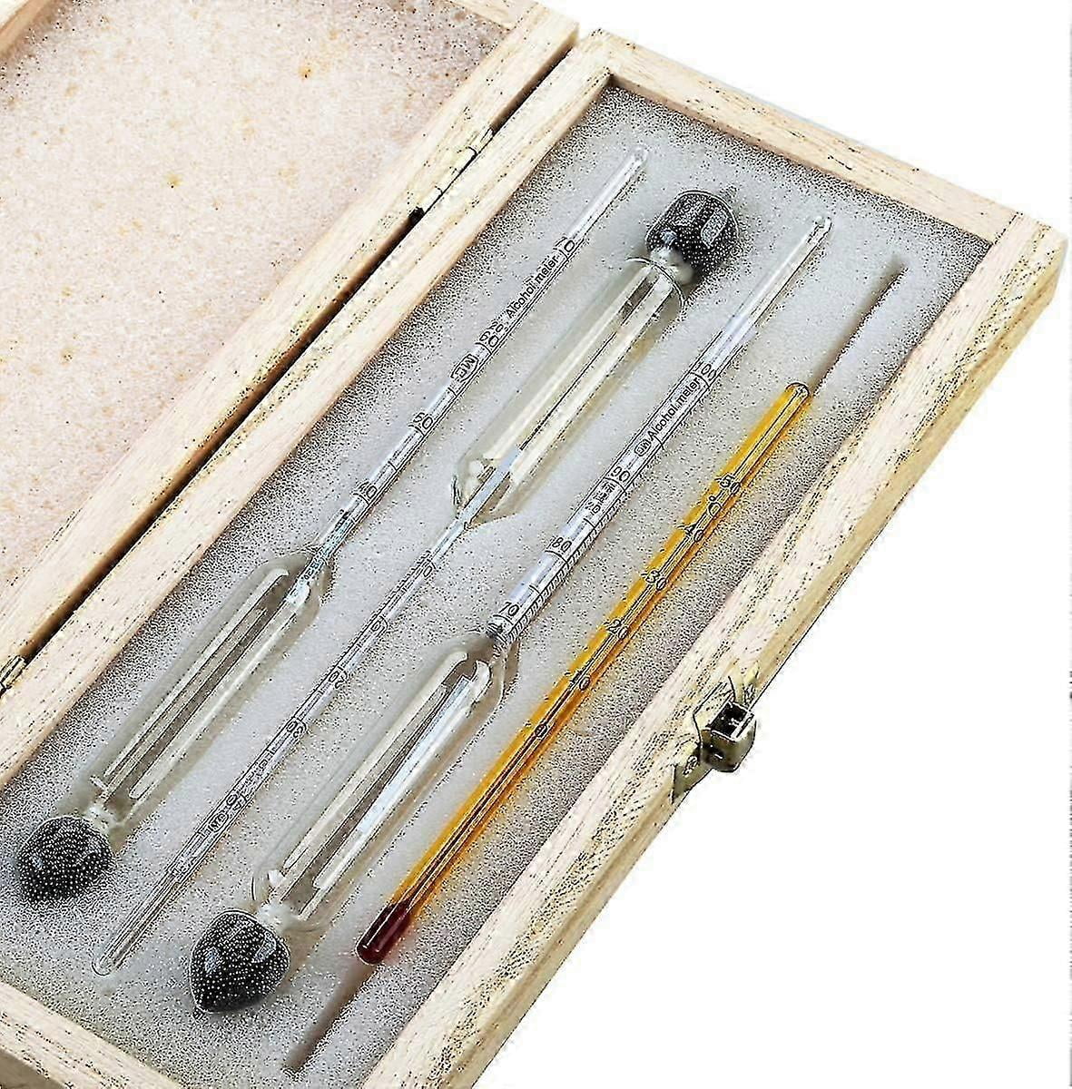 Professional Alcohol Meter Set Of 3 Hydrometers With Graduation From 0 ...