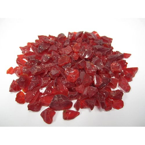 Exotic Pebbles & Aggregates Red Glass Pebbles, 2 lb - Walmart.com