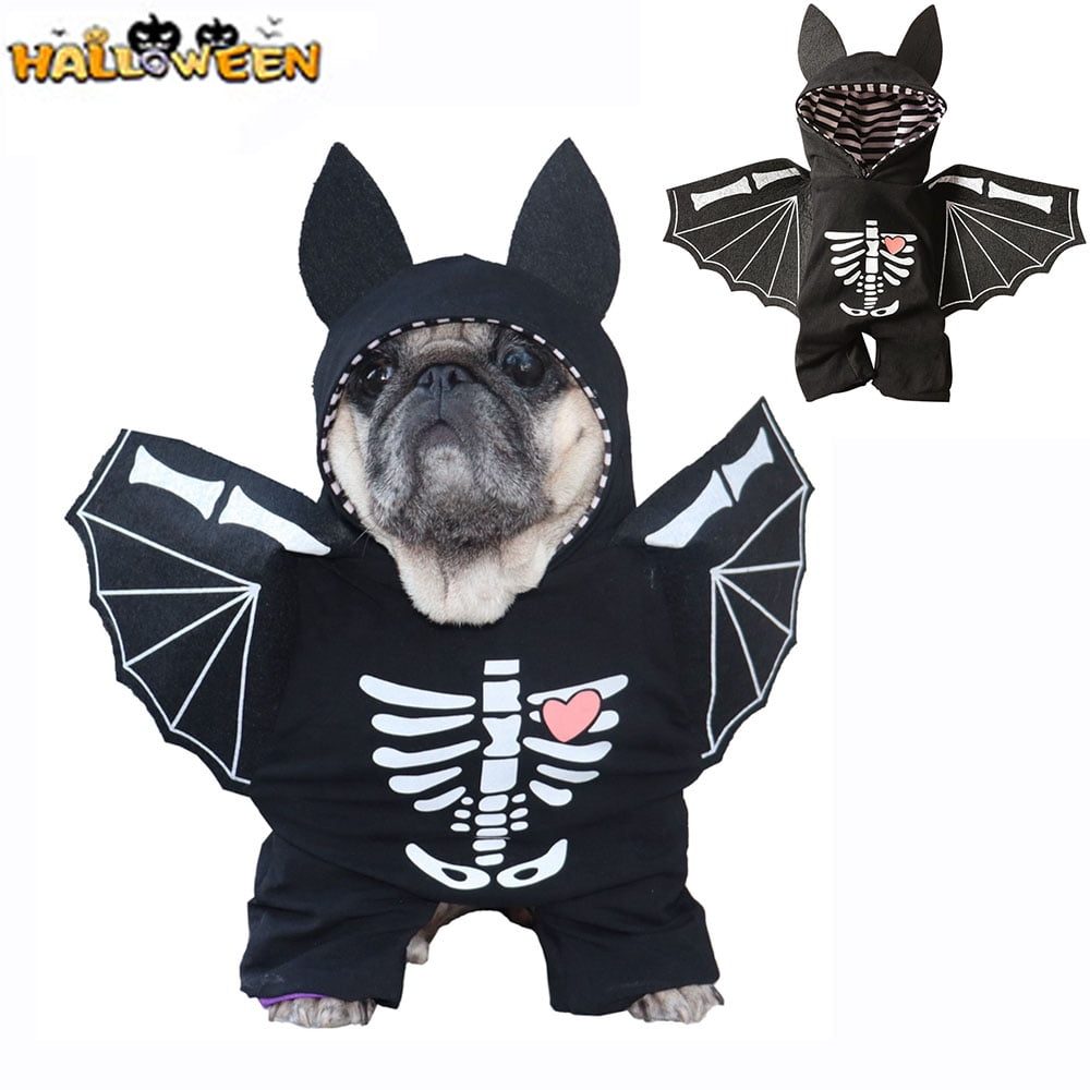 Pet Dog Costume Halloween Bat Wings Pet Costumes Pet Apparel for Small ...