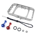 QKOO Dual Handheld Diving Light Arm CNC Aluminum Mount with Lanyard for ...