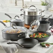 Select by Calphalon Space-Saving AquaShield Nonstick 14-Piece Cookware ...