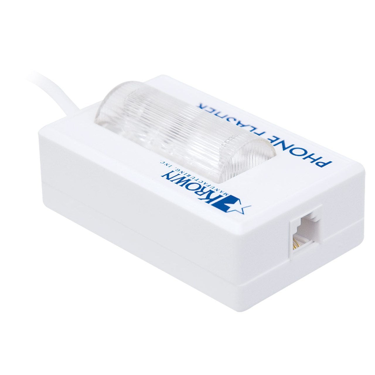 Teléfono fijo Krown Phone Flasher LED 75 V blanco | Walmart en línea