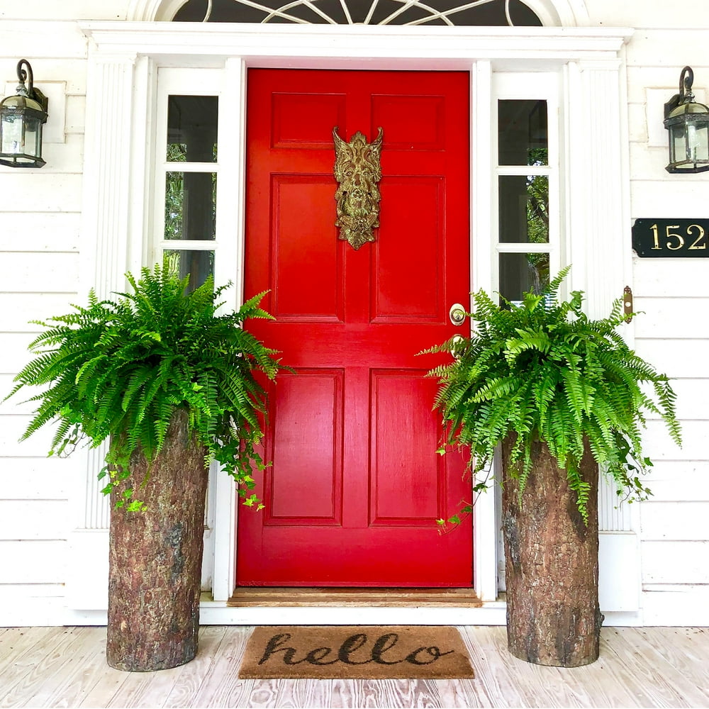 Farmhouse Porch & Home Planter. Country Woodland Rustic Tall Plant and ...