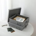 Linen Scrapbook Storage Box, Document Box, Photo Storage (1pack), 14.6 ...