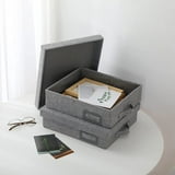 Linen Scrapbook Storage Box, Document Box, Photo Storage (1pack), 14.6 ...
