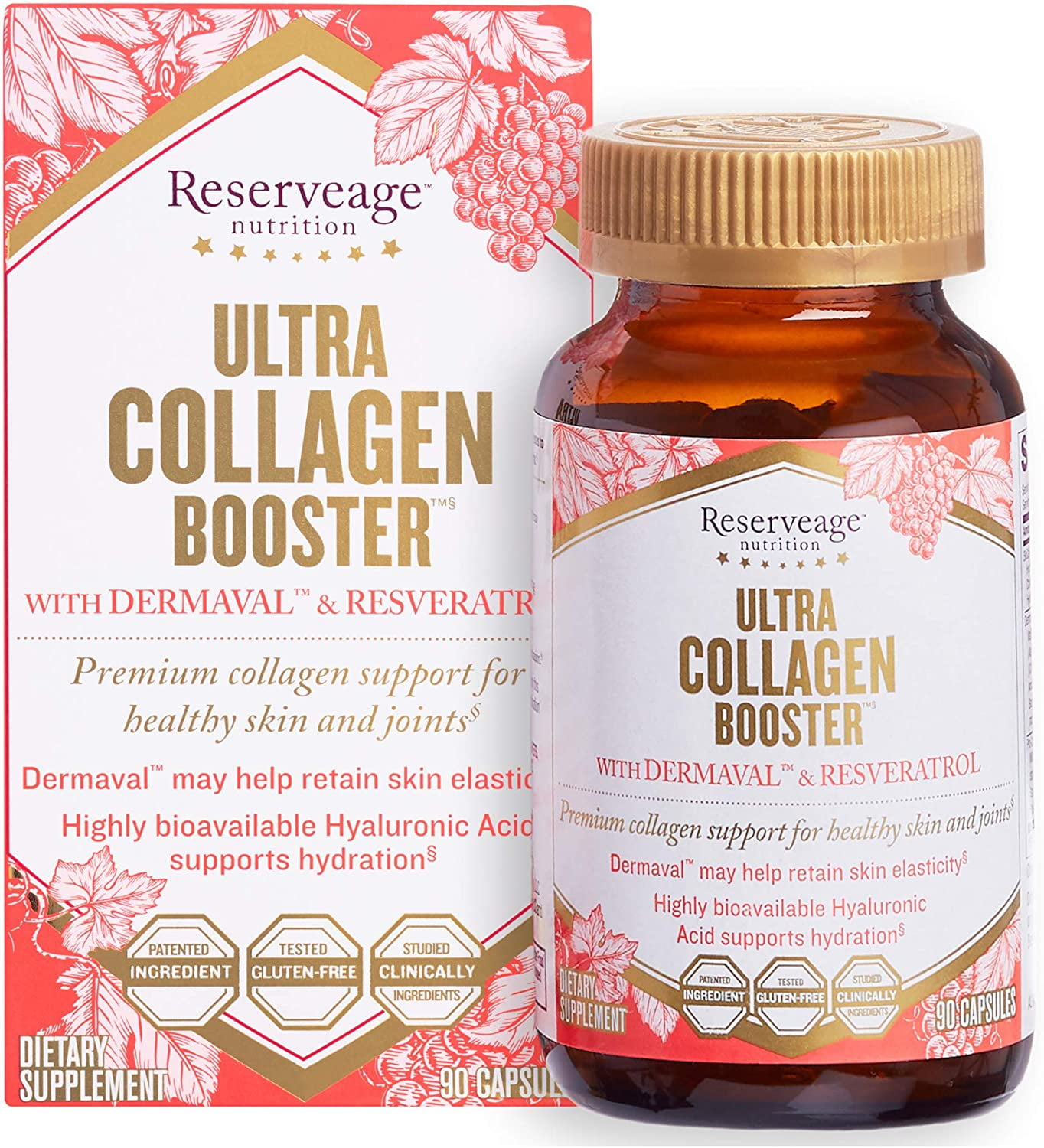 Reserveage, Ultra Collagen Booster, Skin Supplement, Supports Healthy ...
