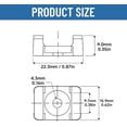 100 cable tie bases, 9 saddle-shaped cable brackets, 0.75 inch cable ...