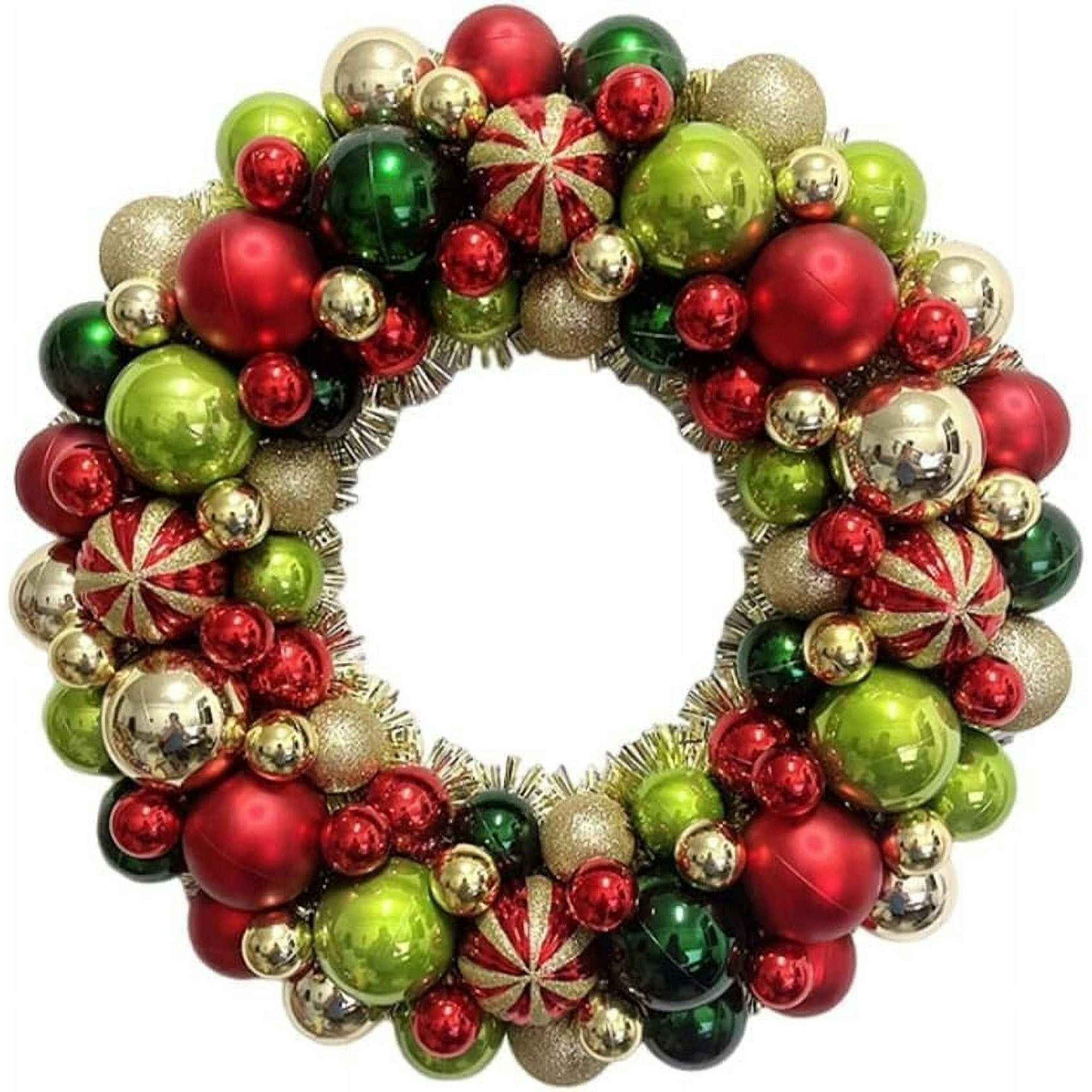 Click here for Qocolhg Christmas Ball Wreath  16 Inch Christmas W... prices