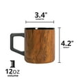 Elemental Summit Insulated Coffee Mug with Lid & Handle, Lightweight ...