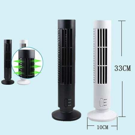 Portable Usb Vertical Bladeless Fan, Mini Air Condition Fan Desk ...