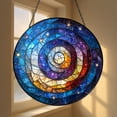 Abstract Swirl Acrylic Faux Stained Glass Window Ornament - Walmart.com