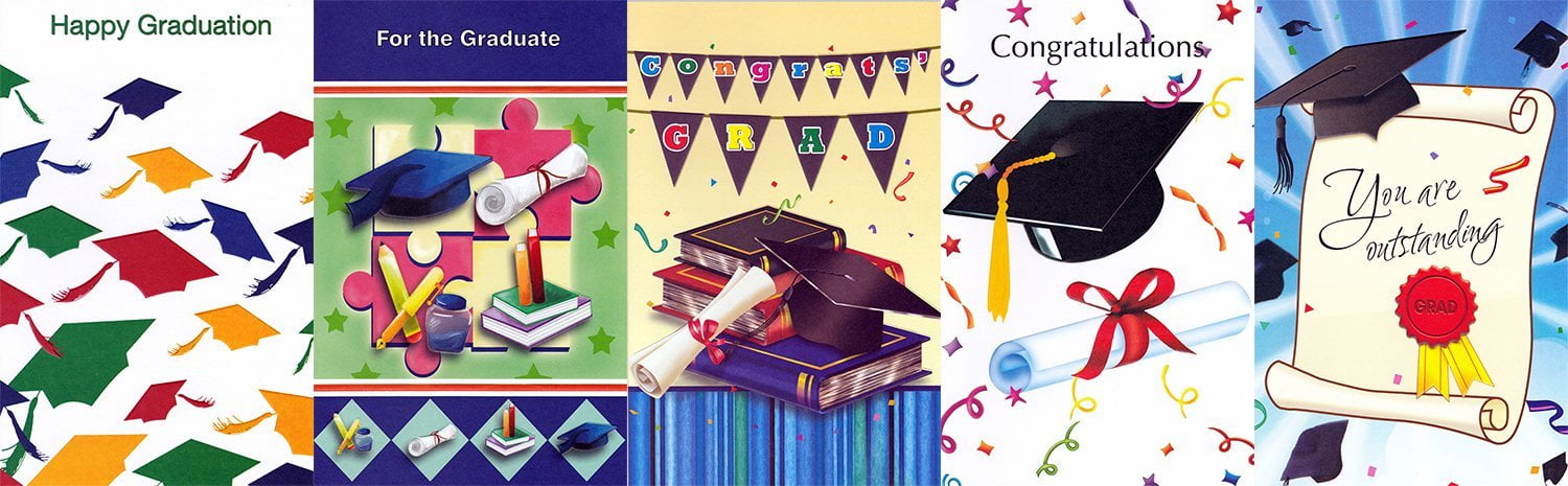 Assorted Graduation Greeting Cards 30 Pack - Walmart.com - Walmart.com