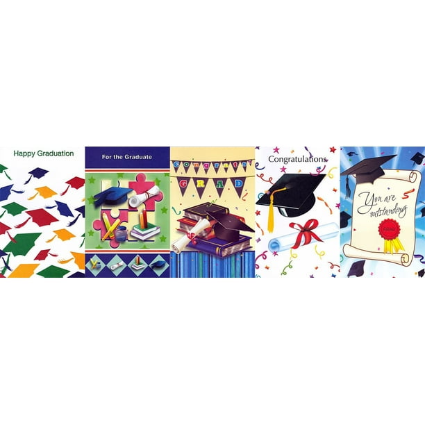Assorted Graduation Greeting Cards 30 Pack - Walmart.com - Walmart.com