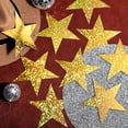 80 Pieces Stars Cutouts Glitter Double Printed Paper Cardboard ...