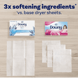 Downy Light Mega Dryer Sheets, Fabric Softener Dryer Sheets, Ocean Mist ...