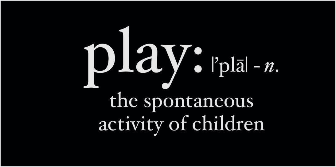 Play Definition Vinyl Decal - Large - White - Walmart.com