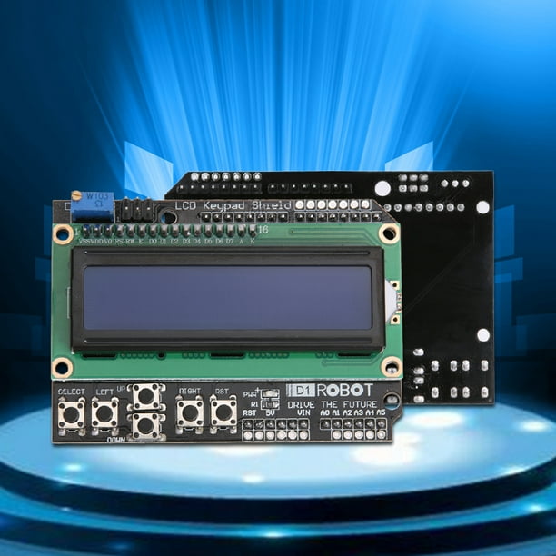 Kuymtek Módulo de escudo de teclado de pantalla LCD 1602 para placa de expansión Arduino Kuymtek ...