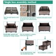 1Pcs Elevated Plastic Raised Planter Kit, DIY Plastic Bed Rectangular ...
